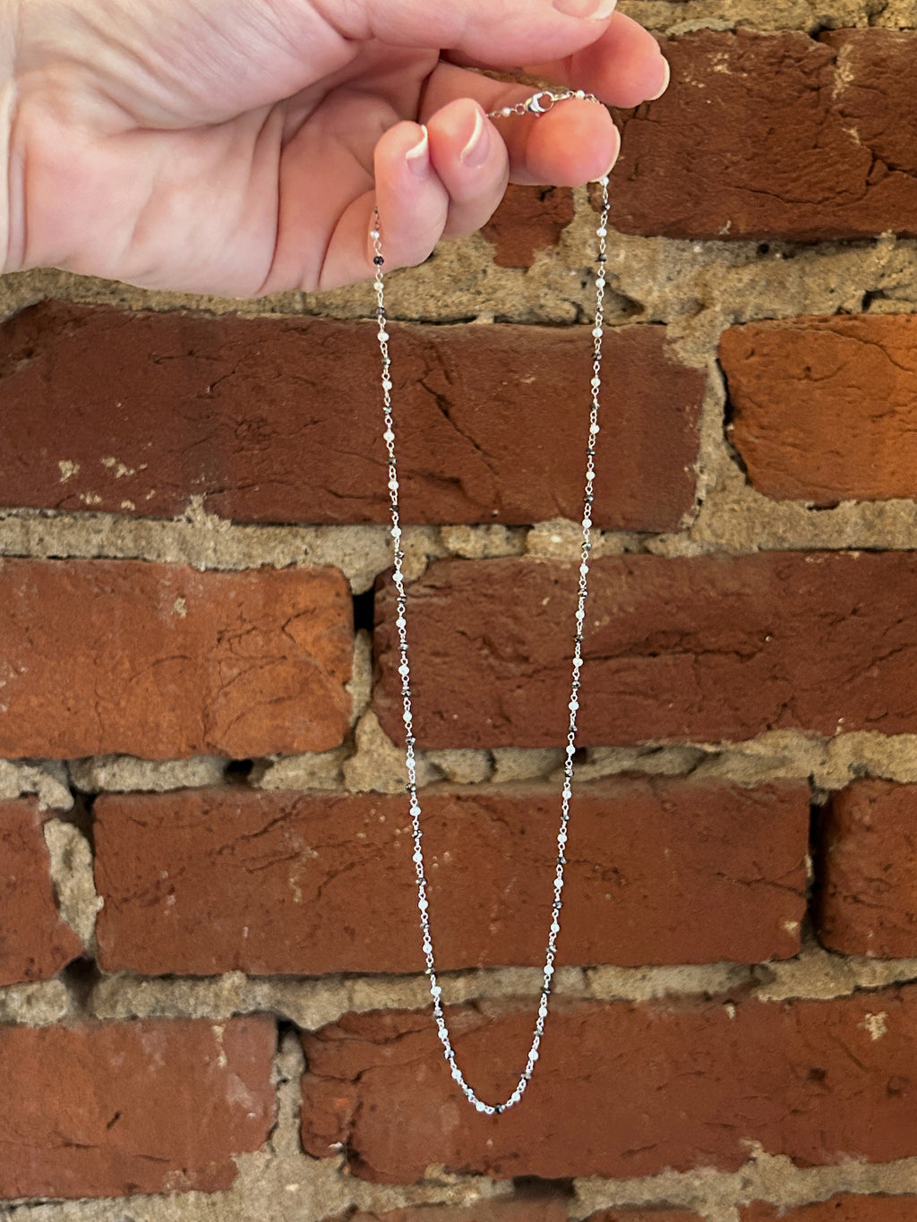 Black Diamond + Seed Pearl Necklace – EAT Gallery