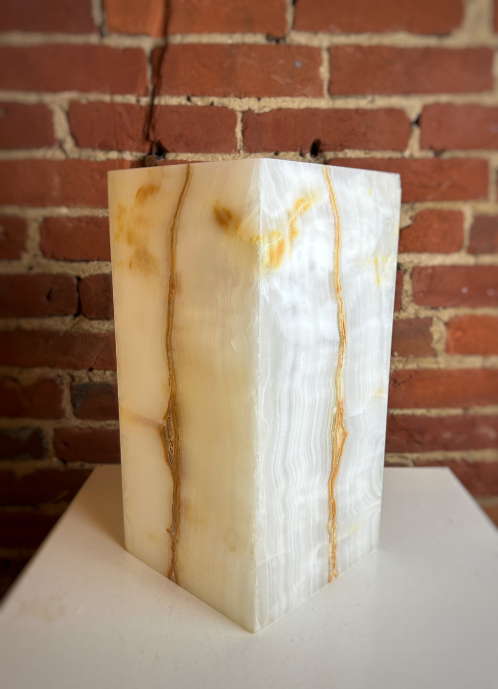 Medium Tehuacán Calcite Rectangle Lamp – EAT Gallery
